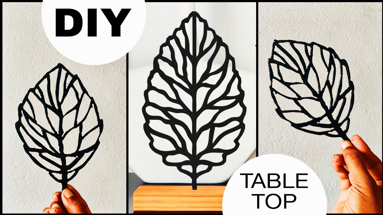 DIY Boho Leaf Design – Shelf & Free-Standing Table Decor 🌿