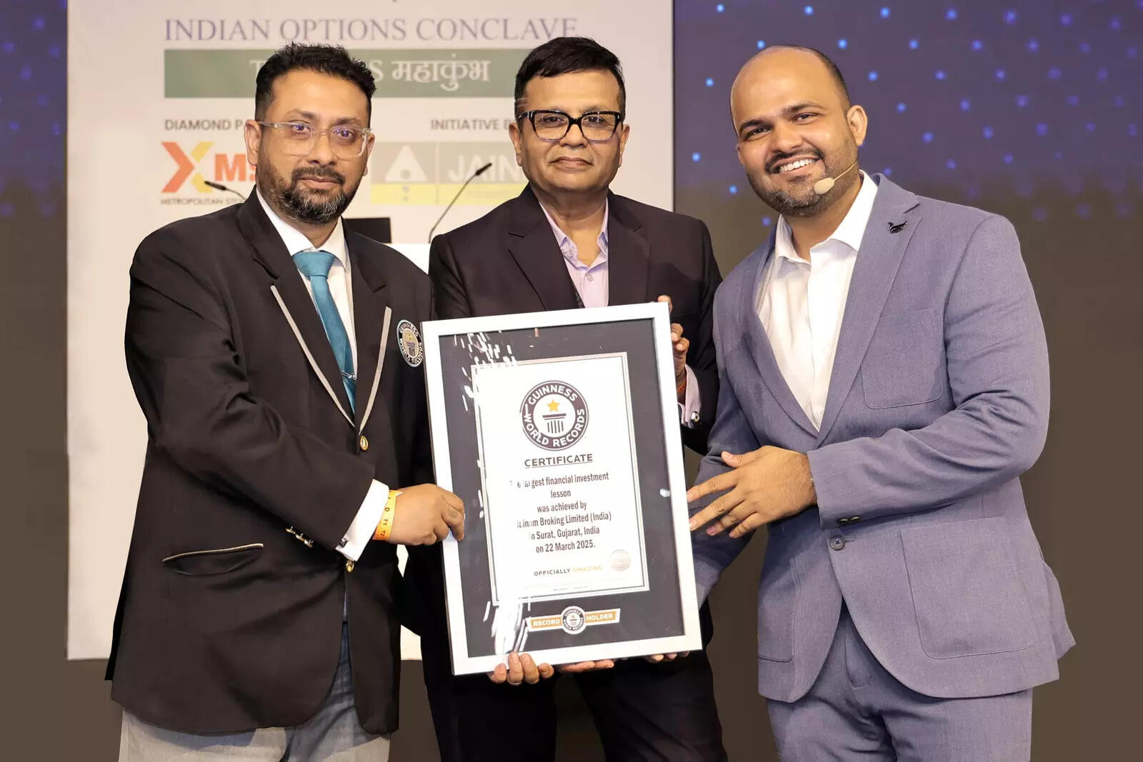 IOC 6.0 creates history: Jainam Broking sets Guinness world record with ...