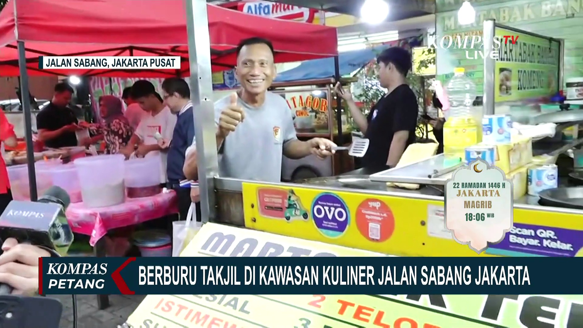 Jalan Sabang Jakarta Jadi Surga Takjil, Dari Es Buah, Nasi Gandul ...