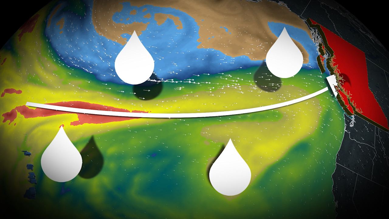36 hours of rain incoming as atmospheric river targets B.C.