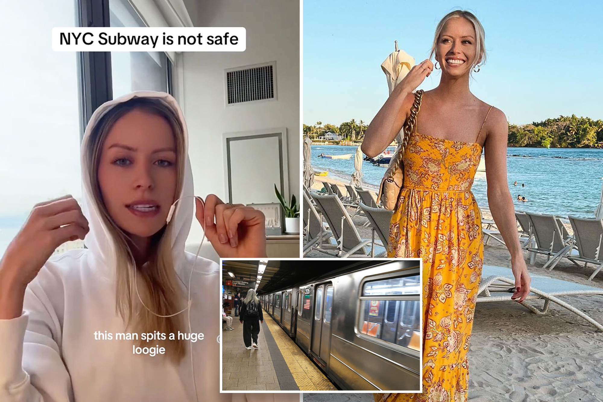 Unhinged NYC lunatic on subway ‘spits huge loogie’ on woman: ‘Our city ...