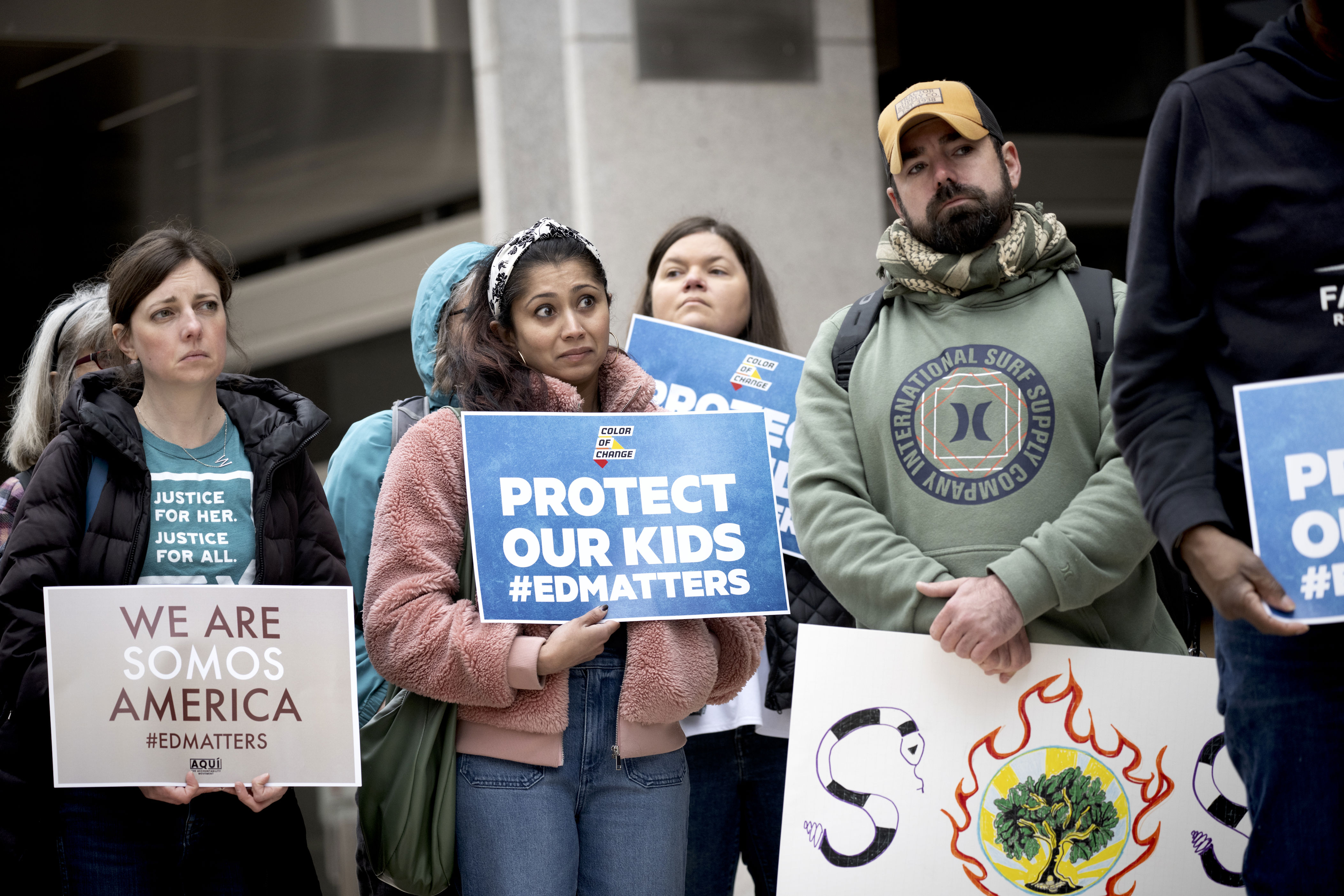 Education Department, with mass layoffs, cuts nearly half its staff