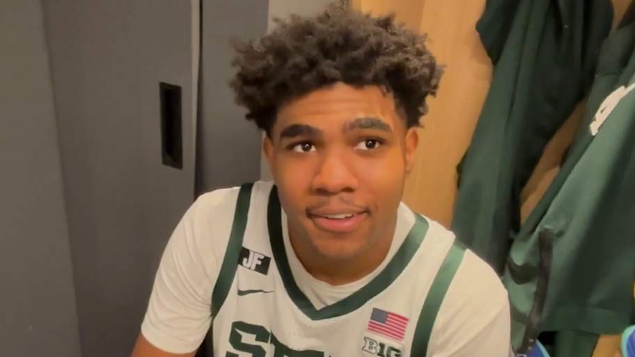 WATCH: Michigan State's Jase Richardson Speaks After Win Over Bryant