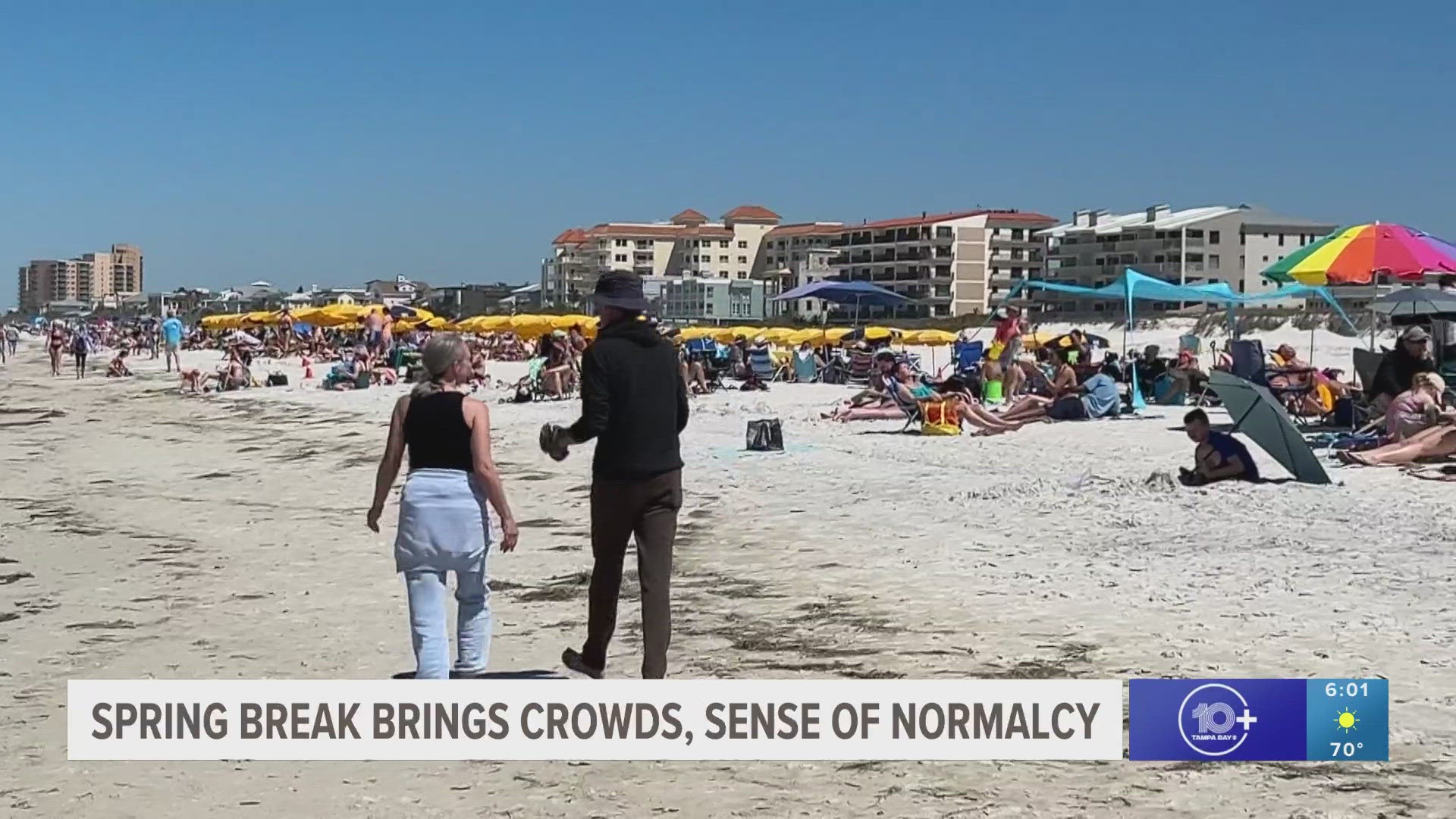 Spring break bringing sense of normalcy to Clearwater Beach after ...