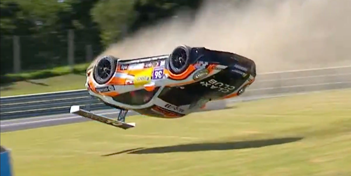Porsche Cup Brazil Driver Catches Major Air in Scary Qualifying Crash