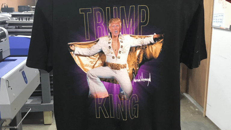 Elvis-inspired Trump merch? New Las Vegas store turns heads