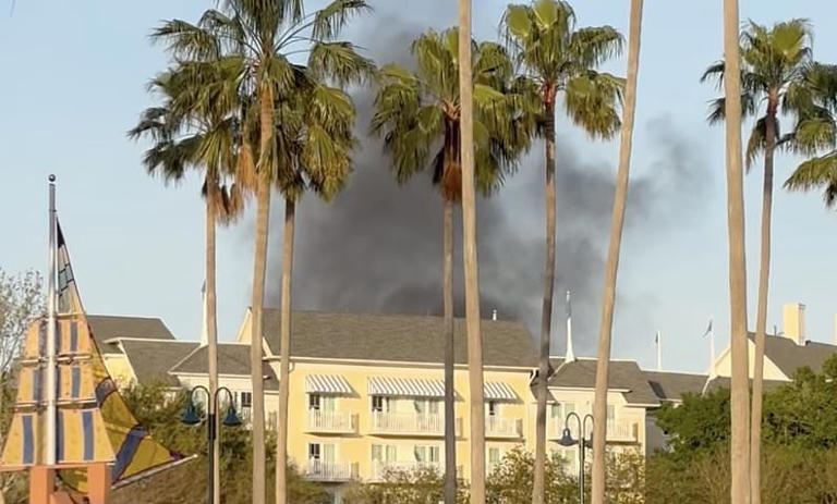 Fire at Disney's Epcot park in Florida sends crowds fleeing