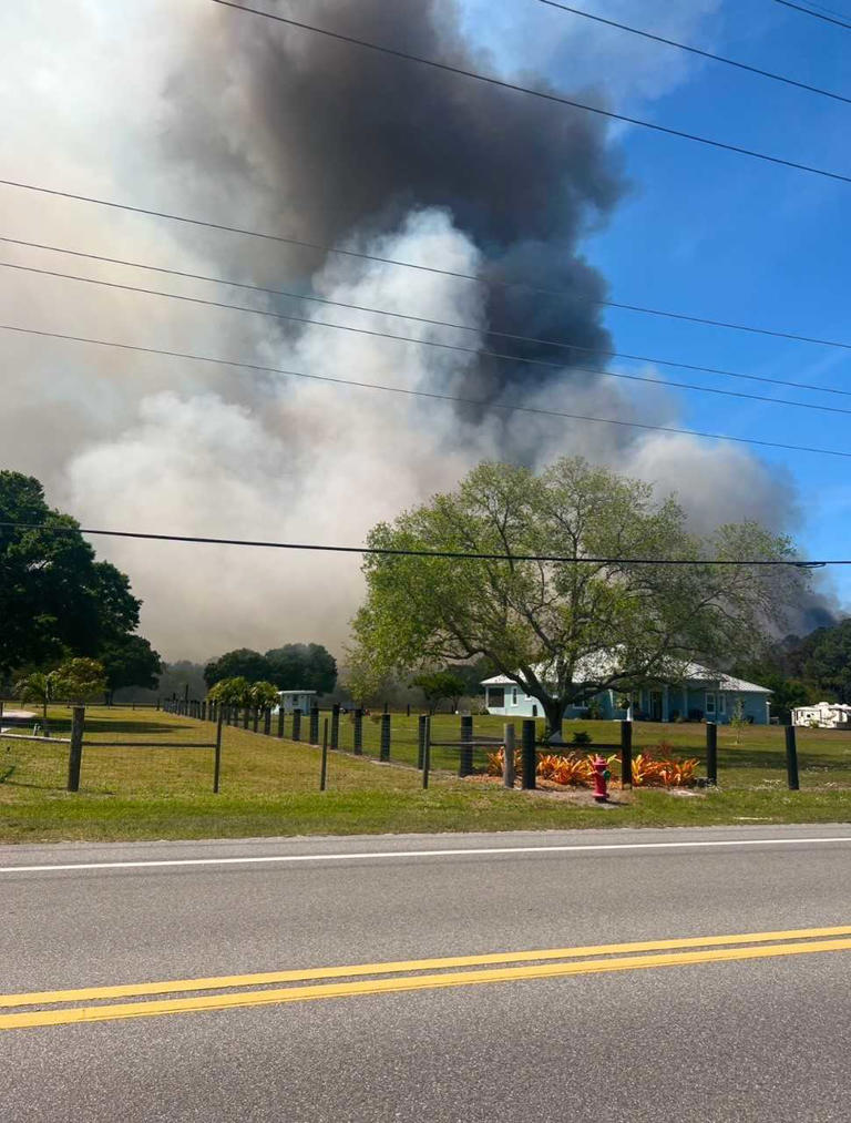 Vero Beach brush fire grows to 30 acres, five homes evacuated
