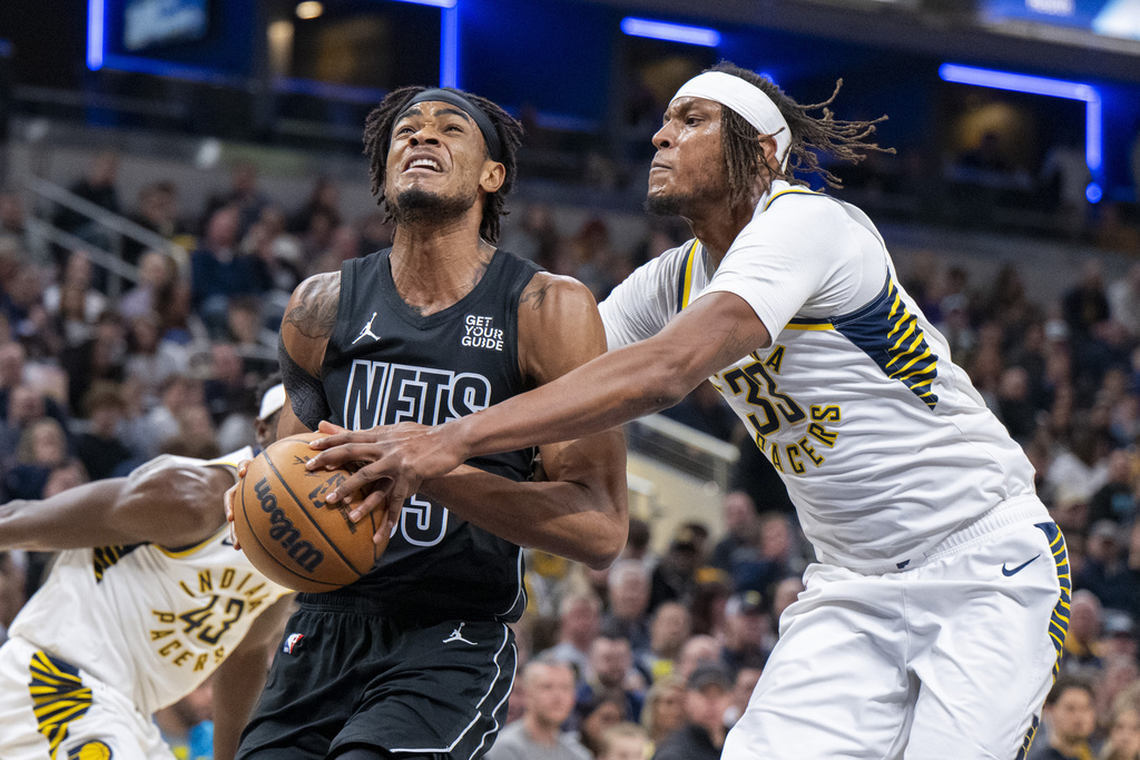 Pascal Siakam's late scoring flurry helps Pacers fend off hard-charging Nets 108-103