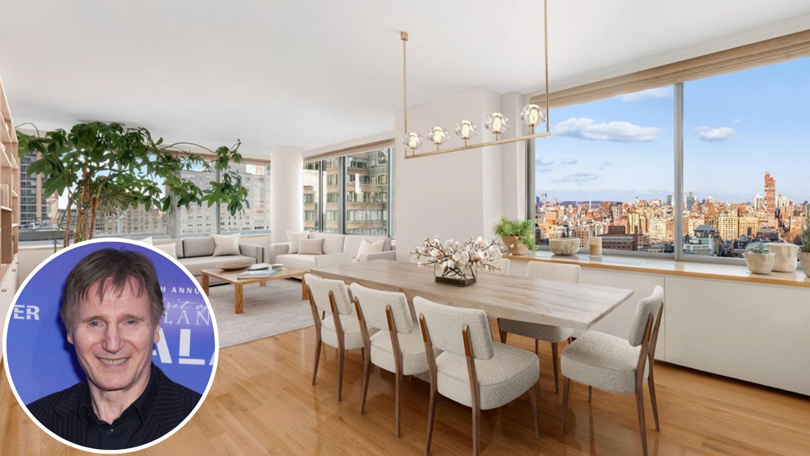 Liam Neeson’s New York residence for sale at 10.8M$