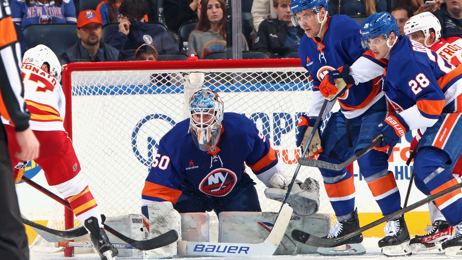 Flames 4, Islanders 3 (OT): Isles manage just a point after giving up late lead