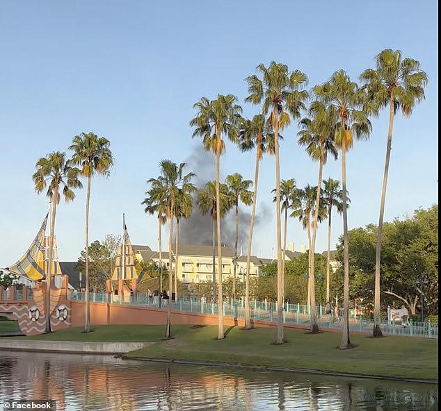 Fire at Disney's Epcot park in Florida sends crowds fleeing
