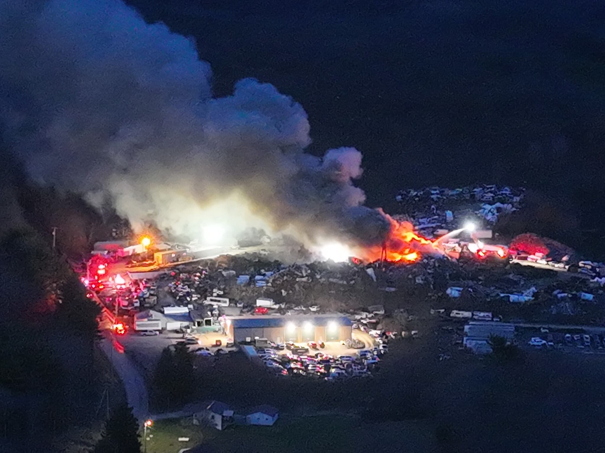 Dover Fire battles large blaze at auto parts shop into early morning