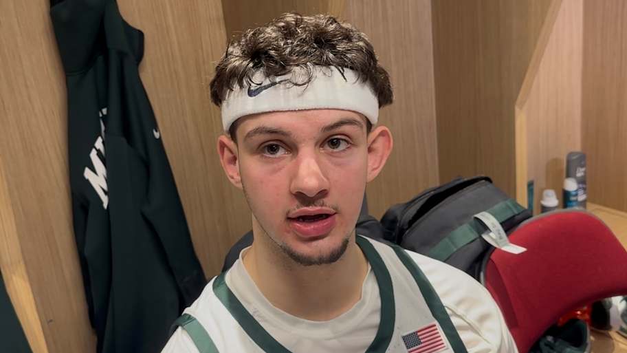 WATCH: Michigan State's Frankie Fidler Speaks After Win Over Bryant