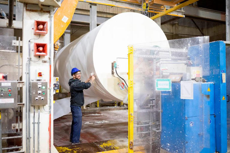 Inside the Trafford Park factory that makes millions of toilet rolls a day