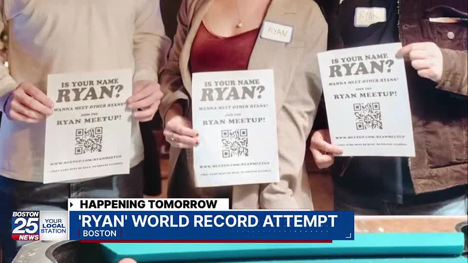 Non-profit organization to assemble as many Ryans as possible in Boston
