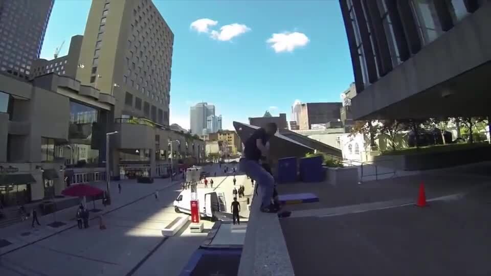 TOP THREE TRAMPOLINE TRICKS | PEOPLE ARE AWESOME