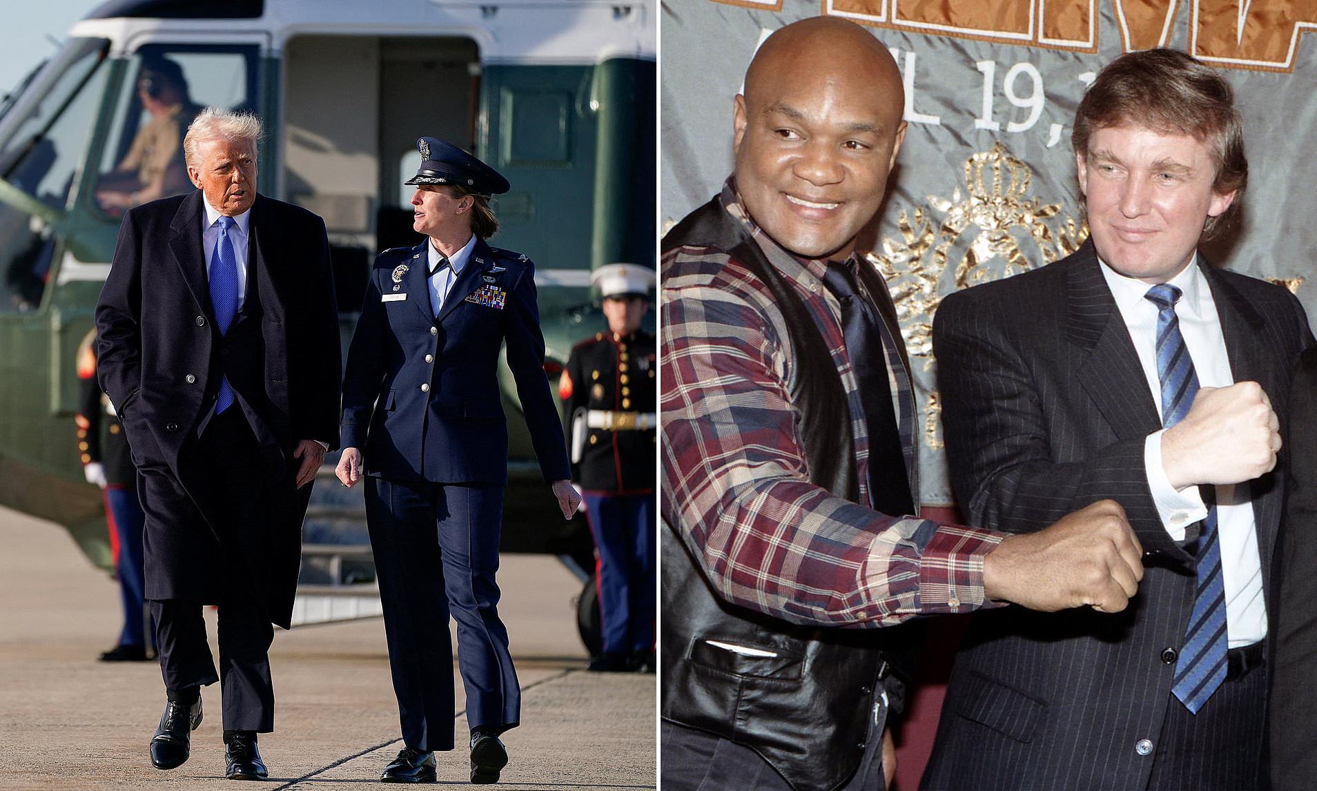 Donald Trump pays emotional tribute to George Foreman after boxing ...