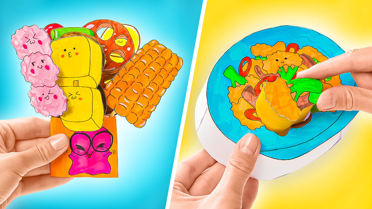Unusual Food Crafts Make A Whole Feast From Paper!