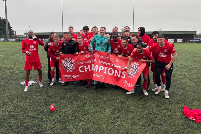 Inside boozy Quorn FC celebrations as league title secured - 'I'm so proud'