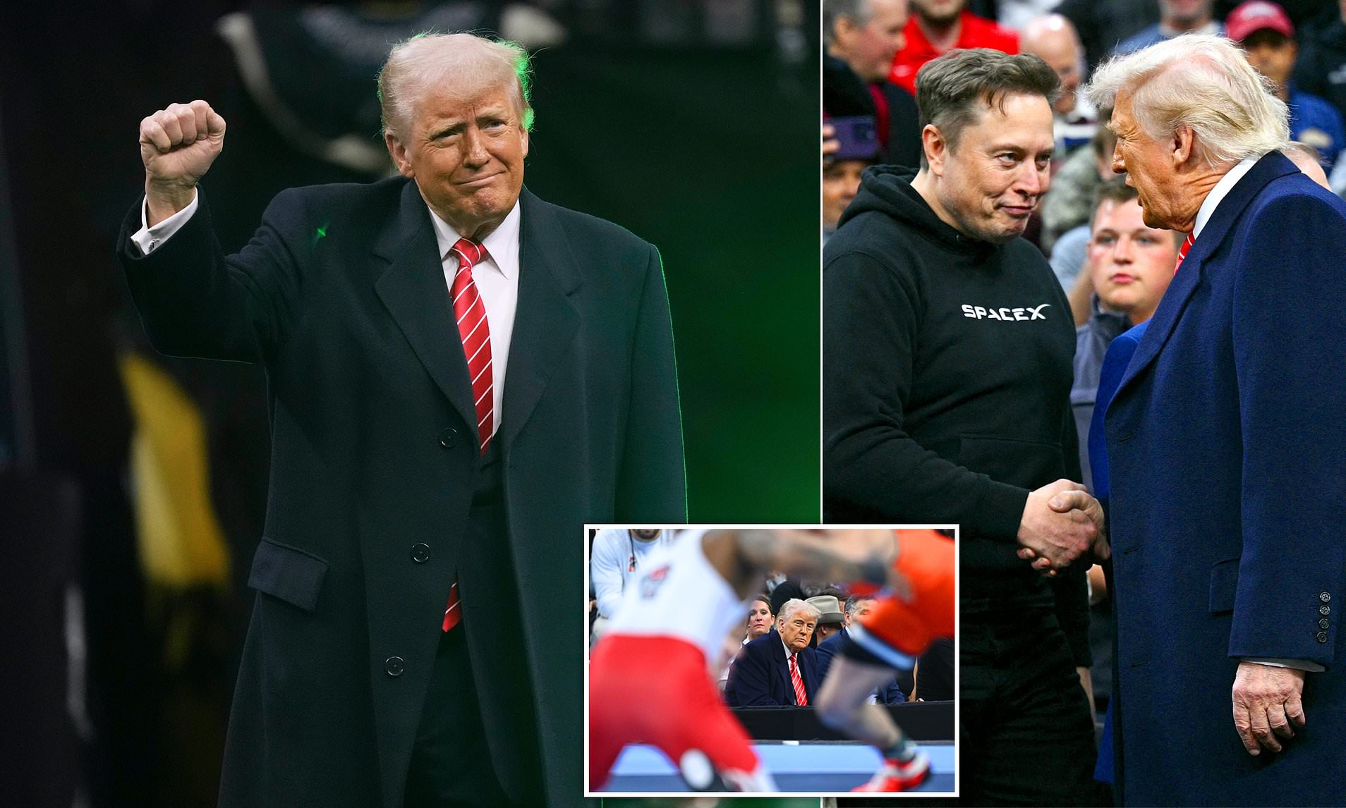 Donald Trump sends NCAA Wrestling Championships fans wild as he attends ...