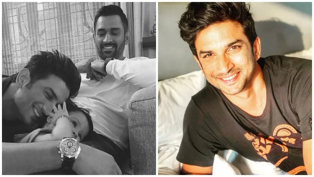 When real MS Dhoni and reel Mahi aka Sushant Singh Rajput featured in a ...