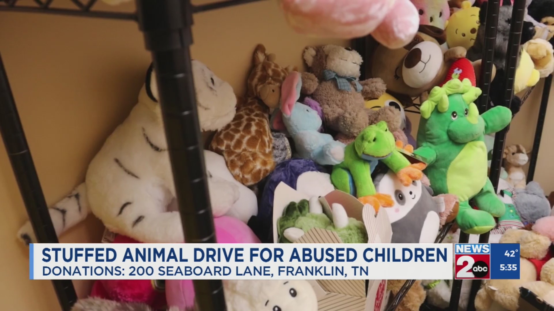 Stuffed animal drive in Williamson County
