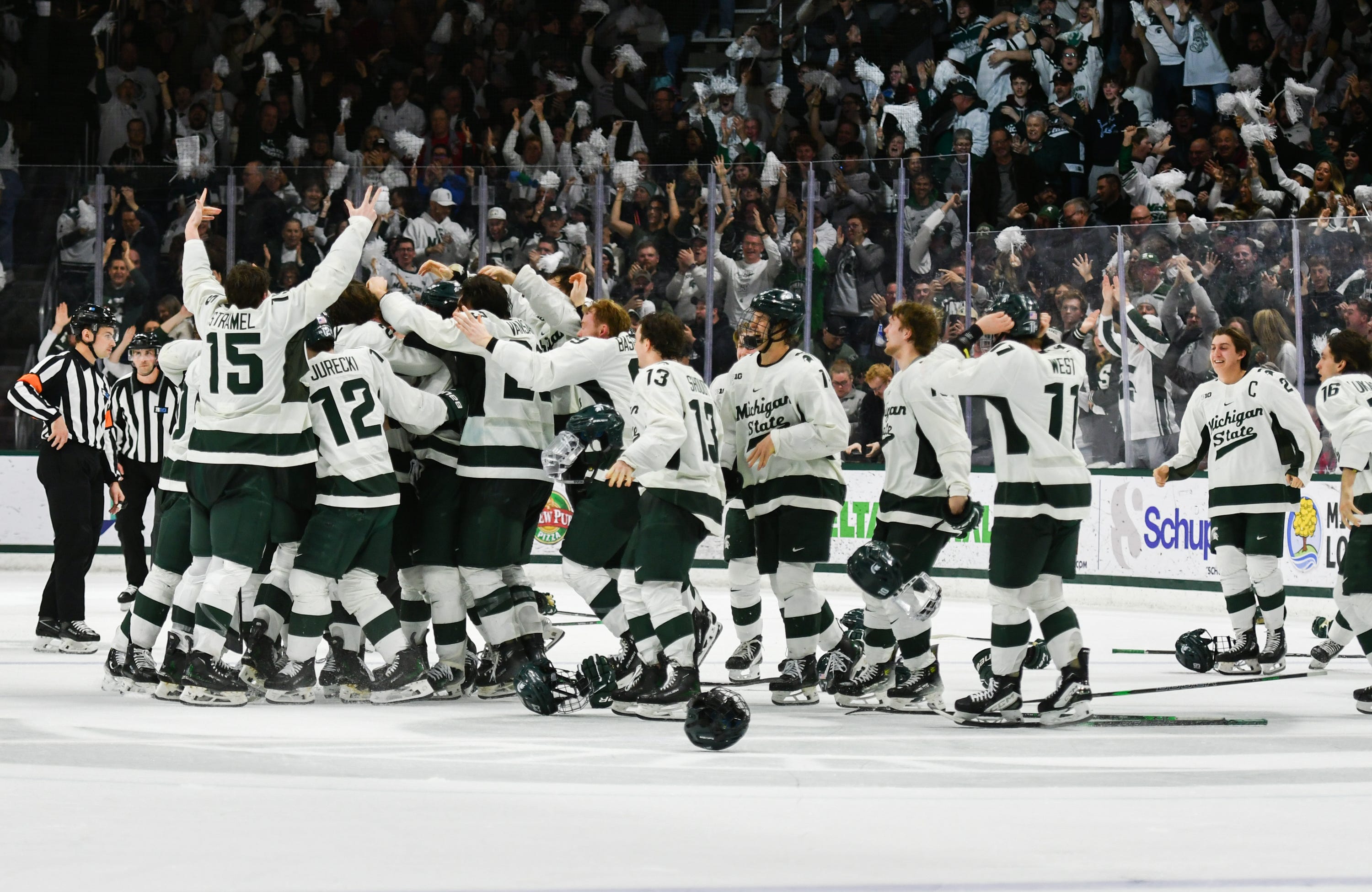 Michigan State hockey captures Big Ten tournament title in thrilling ...