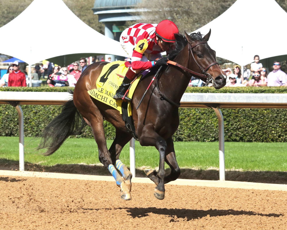 Kimchi Cat Controls Pace, Captures Oaklawn's Purple Martin In 2025 Debut