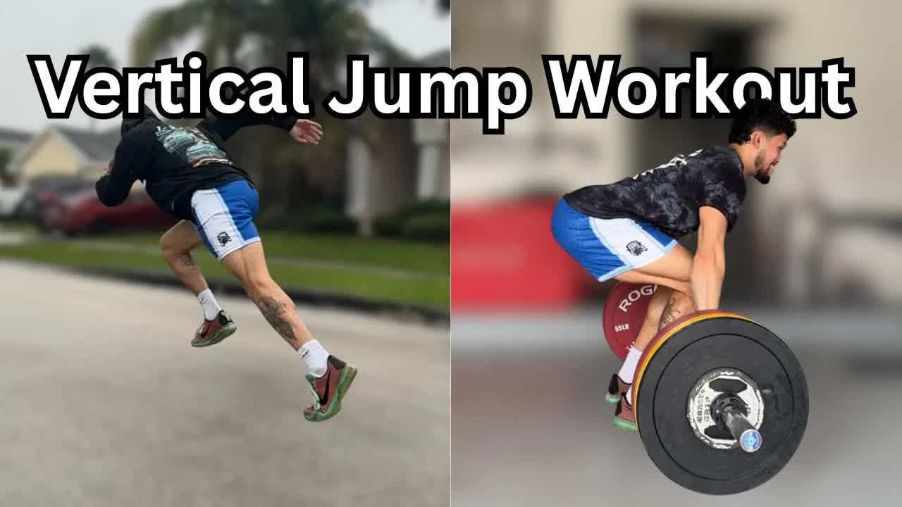 High Volume Training: Vertical Jump Power Cleans Workout