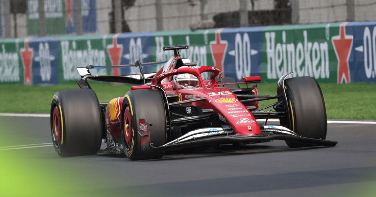 ‘Probably helped’ – Leclerc’s ‘extra-flexi’ wing catches Norris and Russell’s eyes after ...