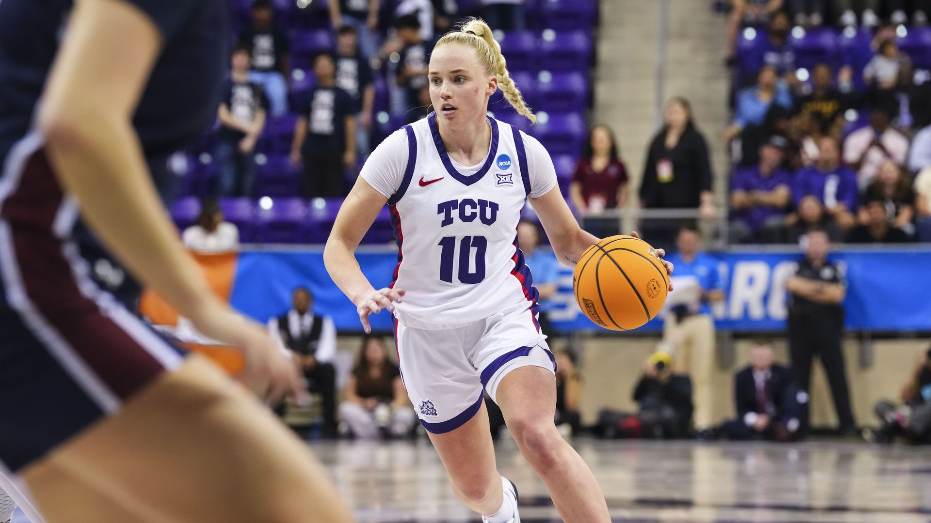 HVL takes center stage as TCU plays Louisville in second round