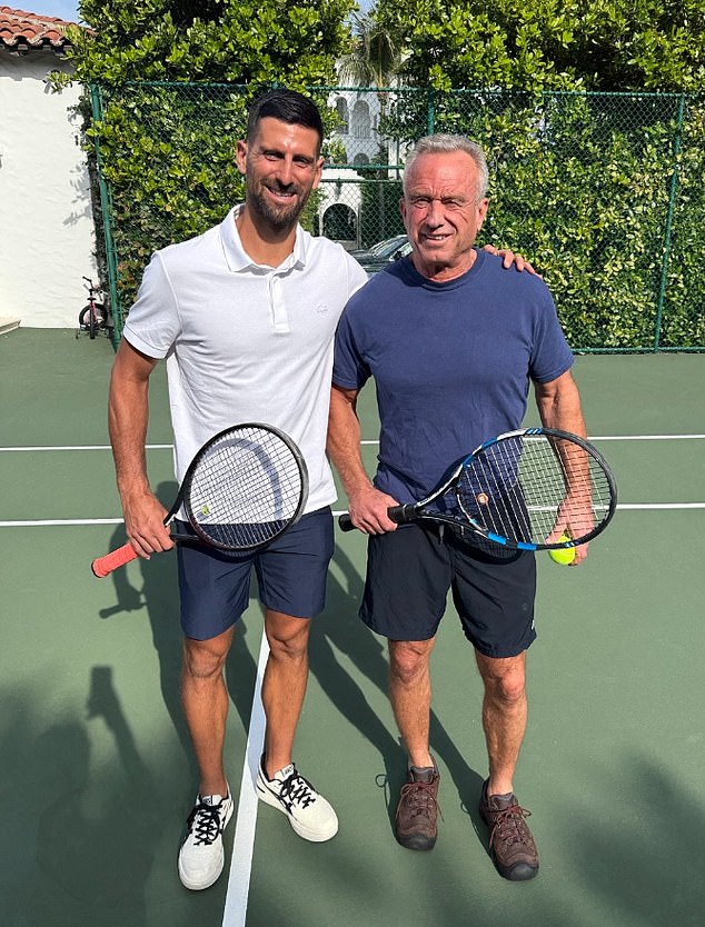 Robert F. Kennedy Jr. enjoys a game of tennis with sporting superstar ...