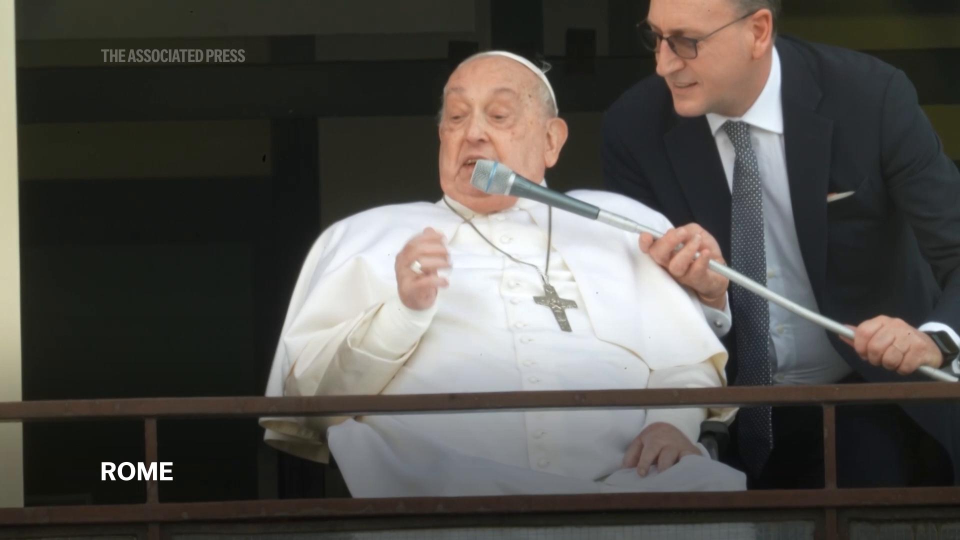 AP explains: Pope Francis makes brief public appearance after weeks in ...