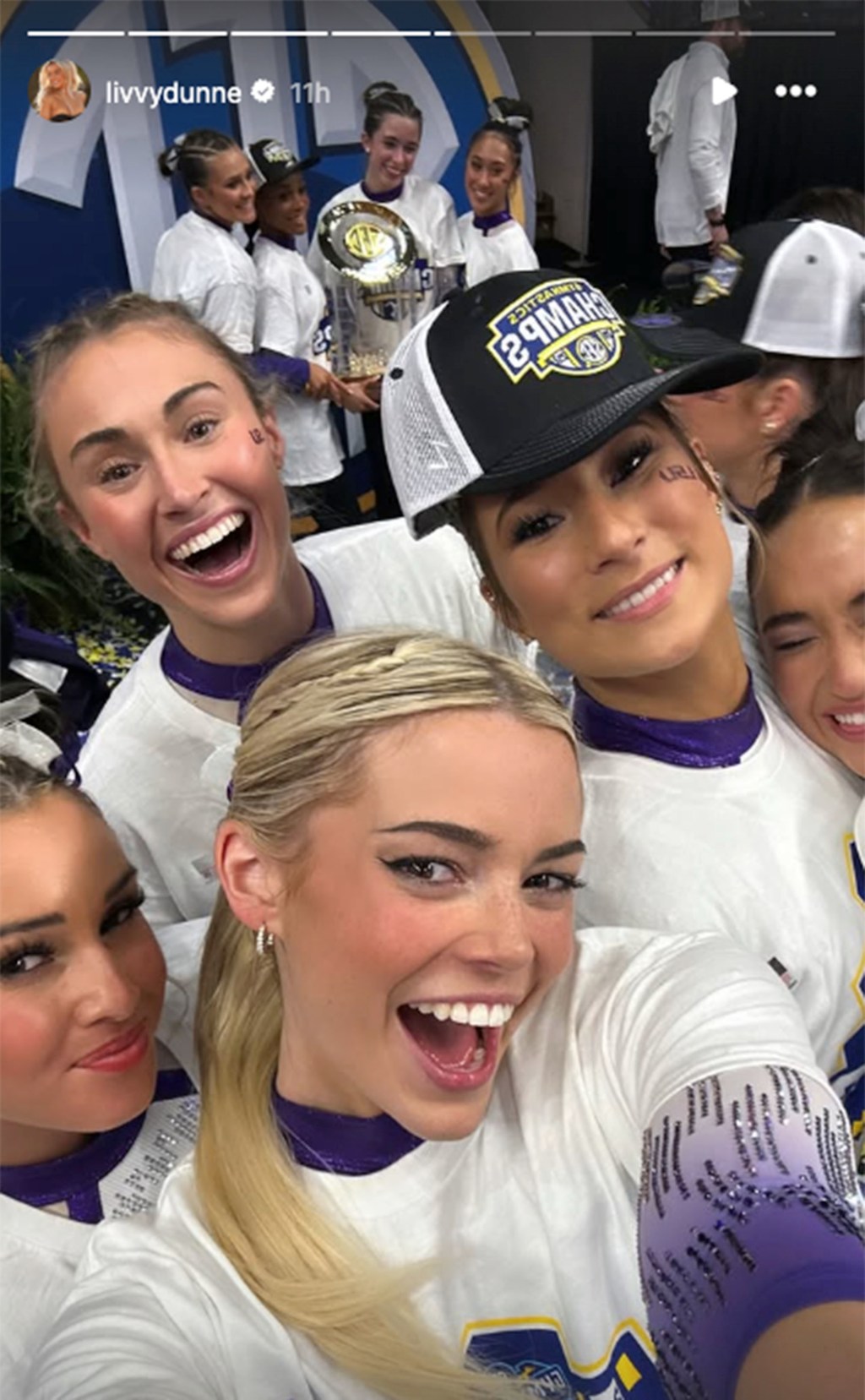 Livvy Dunne and LSU teammates celebrate SEC Championship title in ...