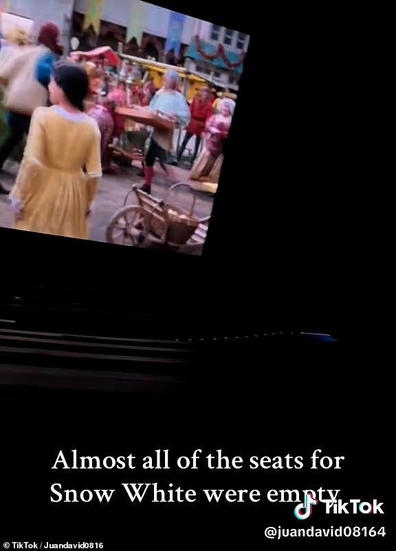 Empty seats as film fans snub Disney's woke Snow White new release