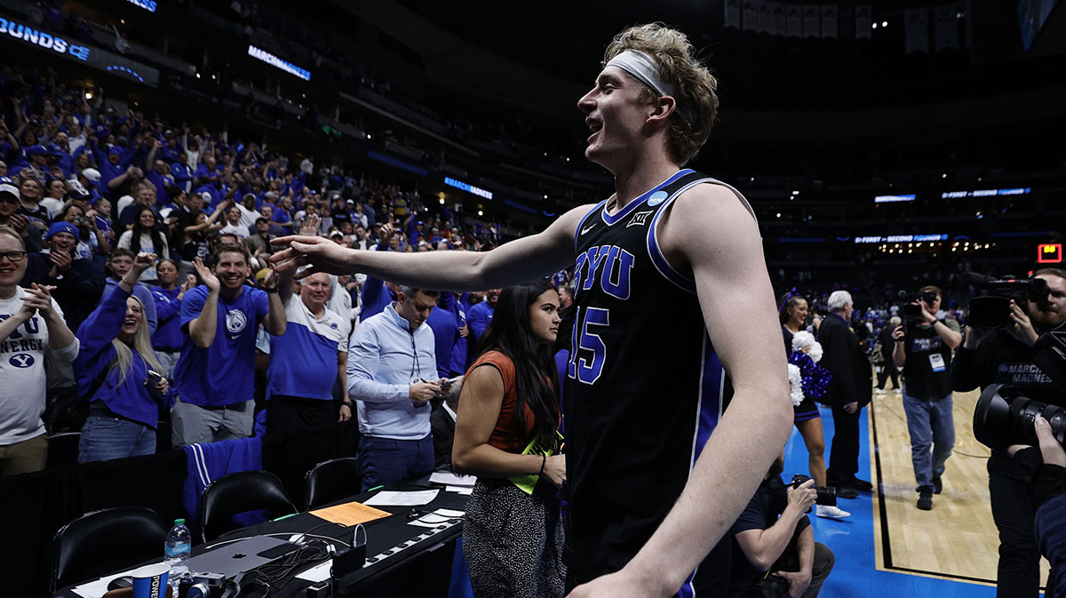 Richie Saunders’ ‘surreal’ reaction to BYU basketball clinching Sweet ...