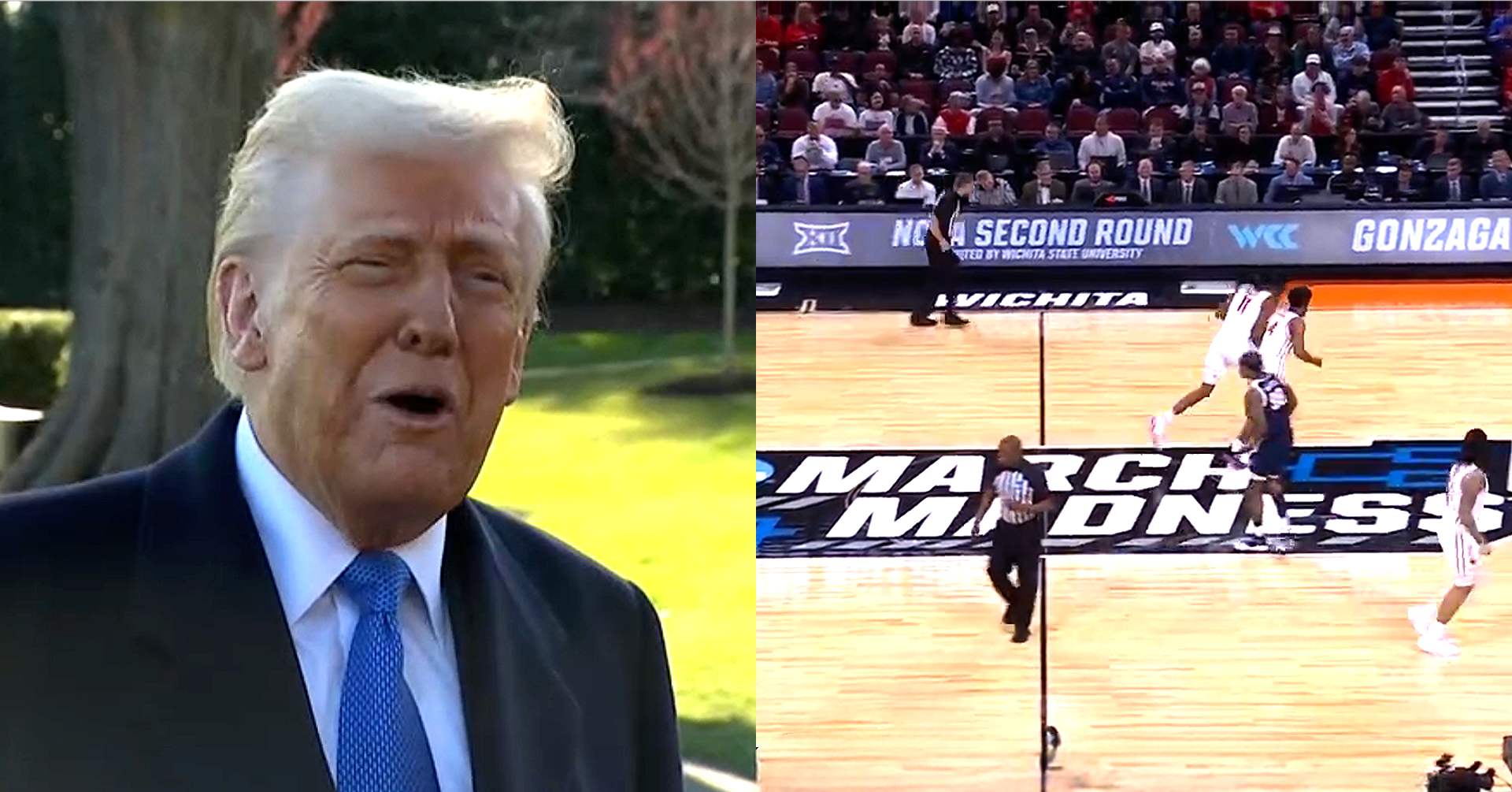 Trump Jokes About Cheating On NCAA March Madness Bracket With Fox New ...