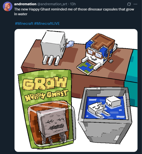 Minecraft Announces Happy Ghasts — New Mob Yip Yip!