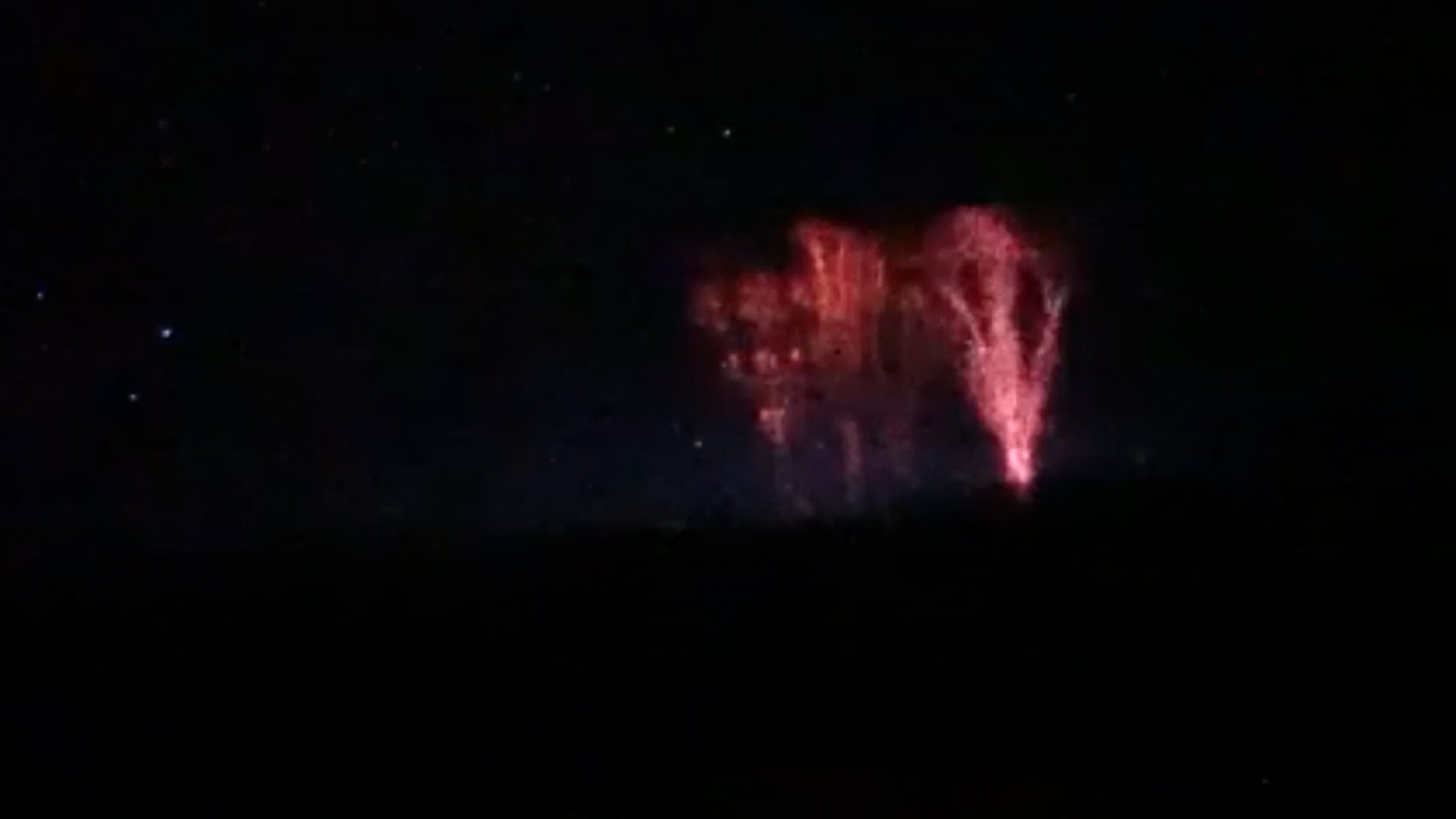 Rare Red Sprites Caught Dancing Over the Himalayas