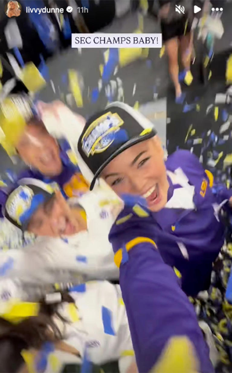Livvy Dunne and LSU teammates celebrate SEC Championship title in ...