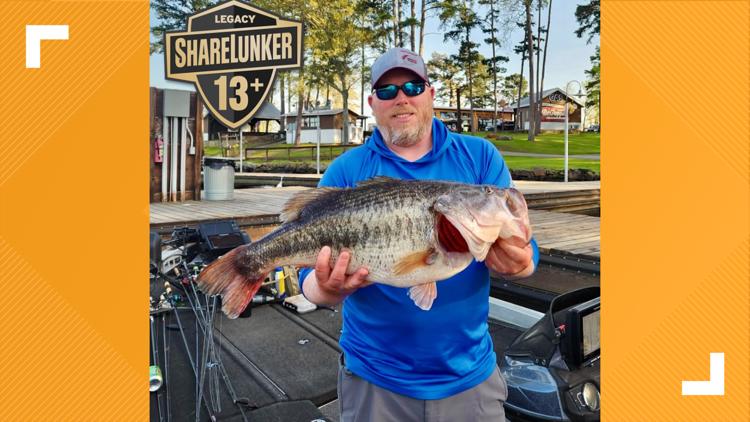 East Texas angler reels in 13.20-pound lunker on Lake Tyler