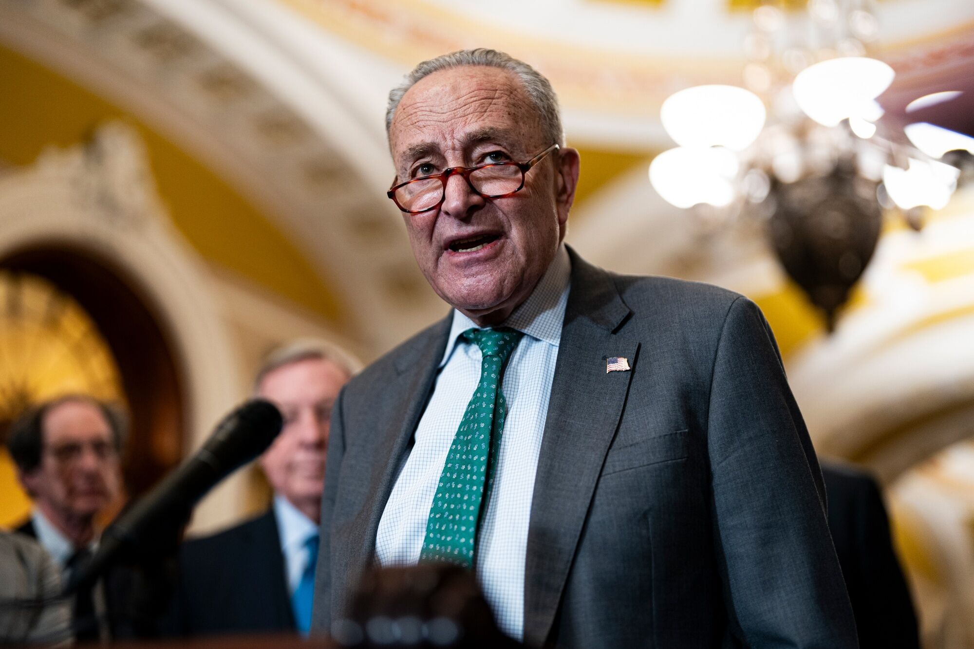 Schumer Sees Americans Rising Up If Trump Defies the Courts