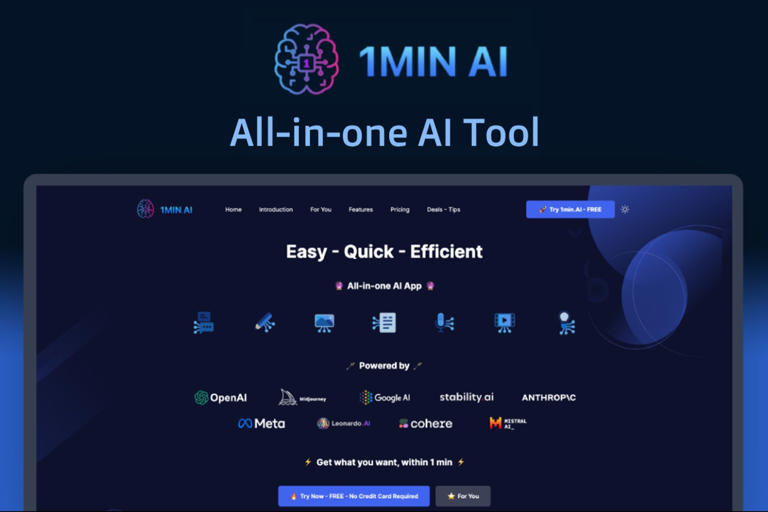 Supercharge Your Workflow with 1min.AI: for Less Than $80 Supercharge Your Workflow with 1min.AI: for Less Than $80