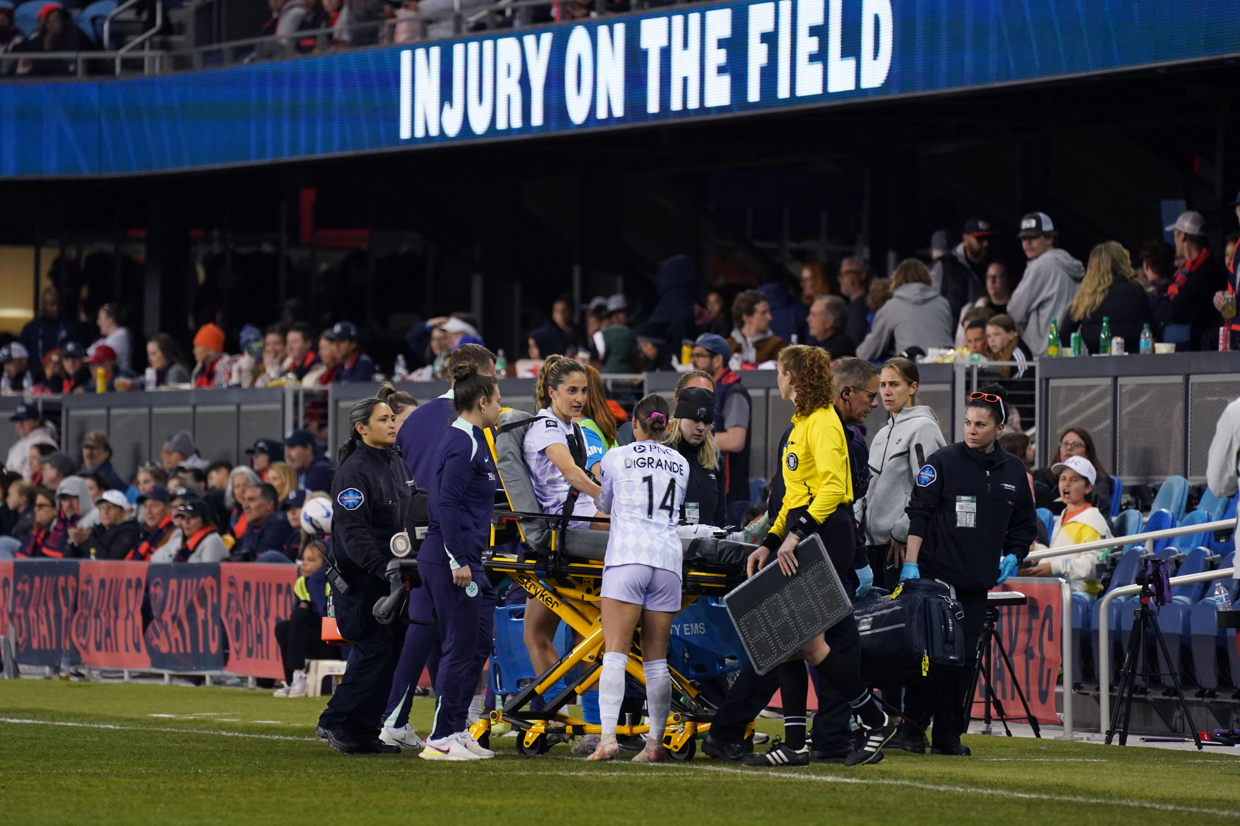 Racing Louisville star DeMelo 'doing well' after scary incident at Bay FC