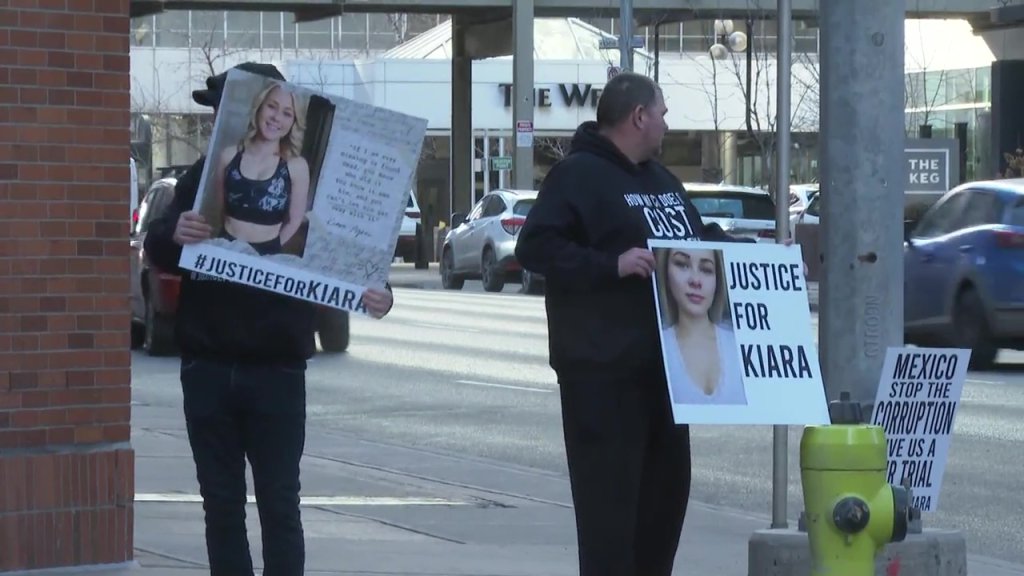 Family of slain B.C. woman protest at Mexican consulate in Calgary: ‘I ...