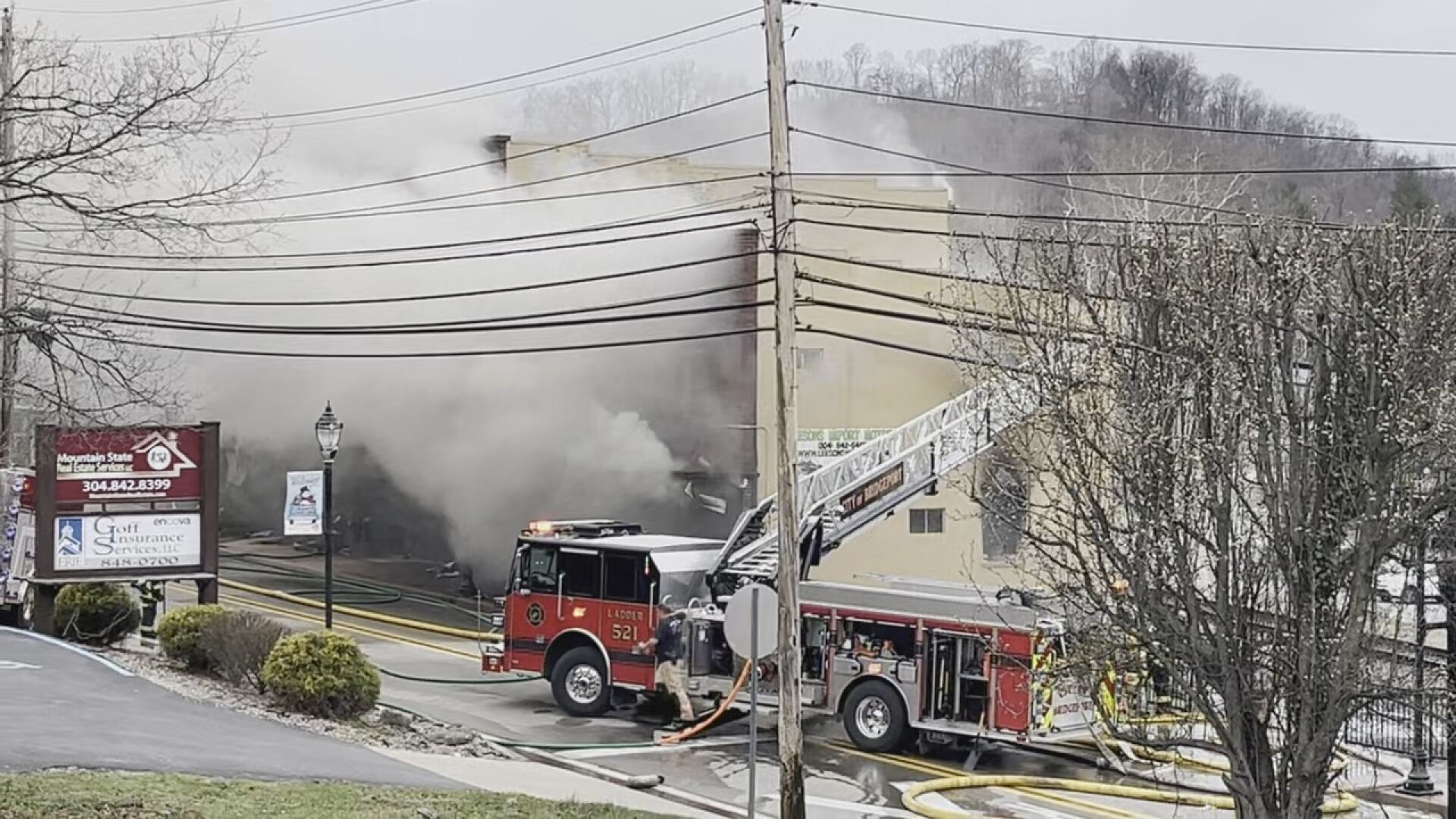 Crews respond to fire at West Main Street business Bridgeport