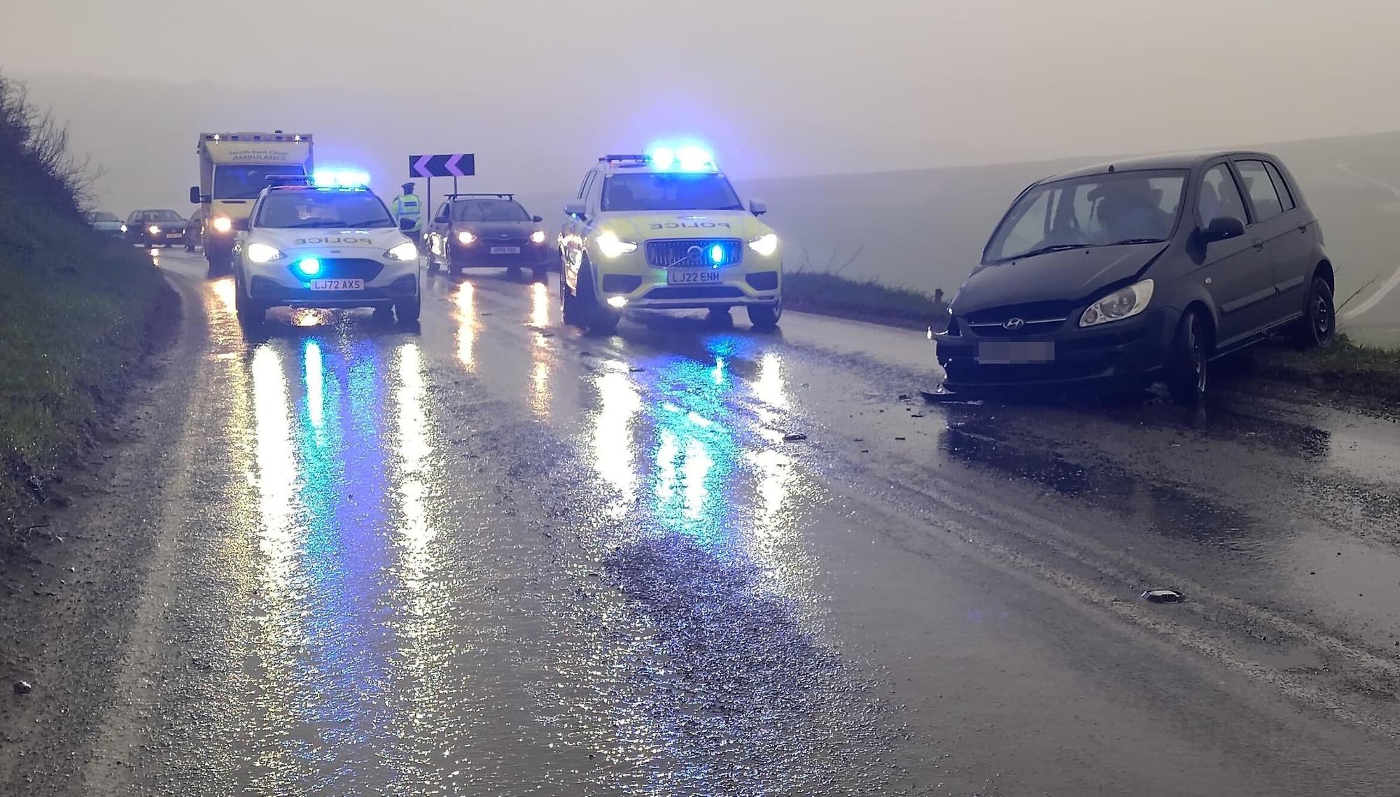 Long Furlong: A280 reopens following collision near Findon