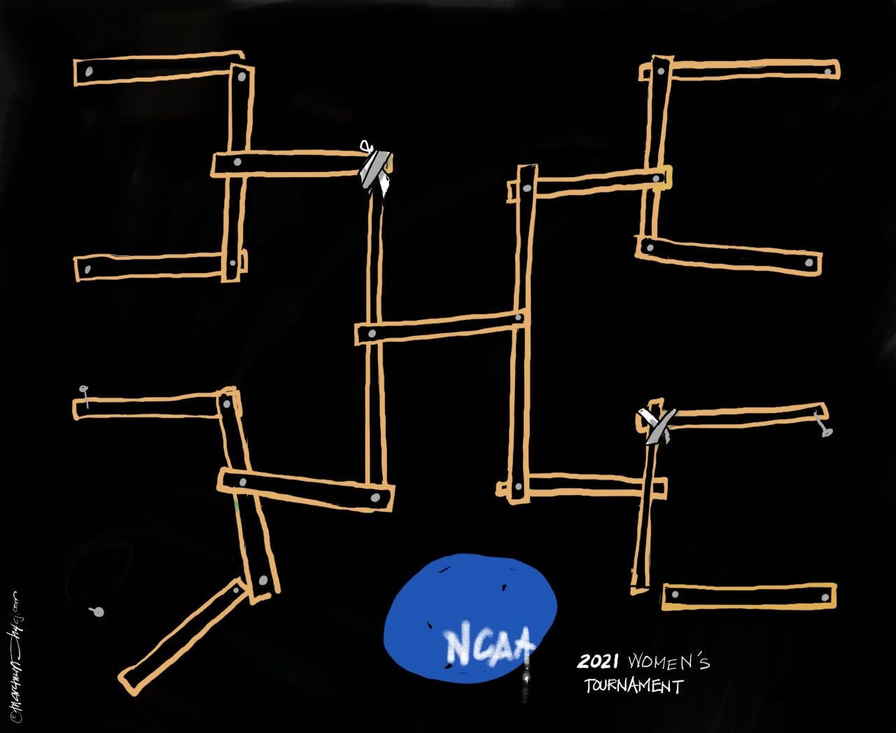 Best March Madness editorial cartoons in recent history