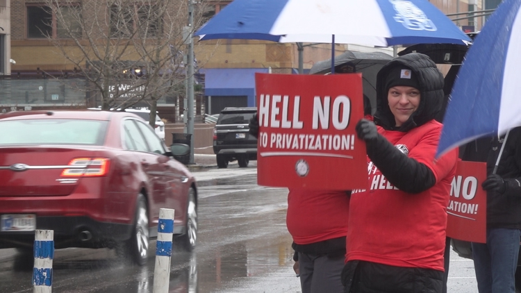 Indy-area postal workers join nationwide rallies against USPS privatization